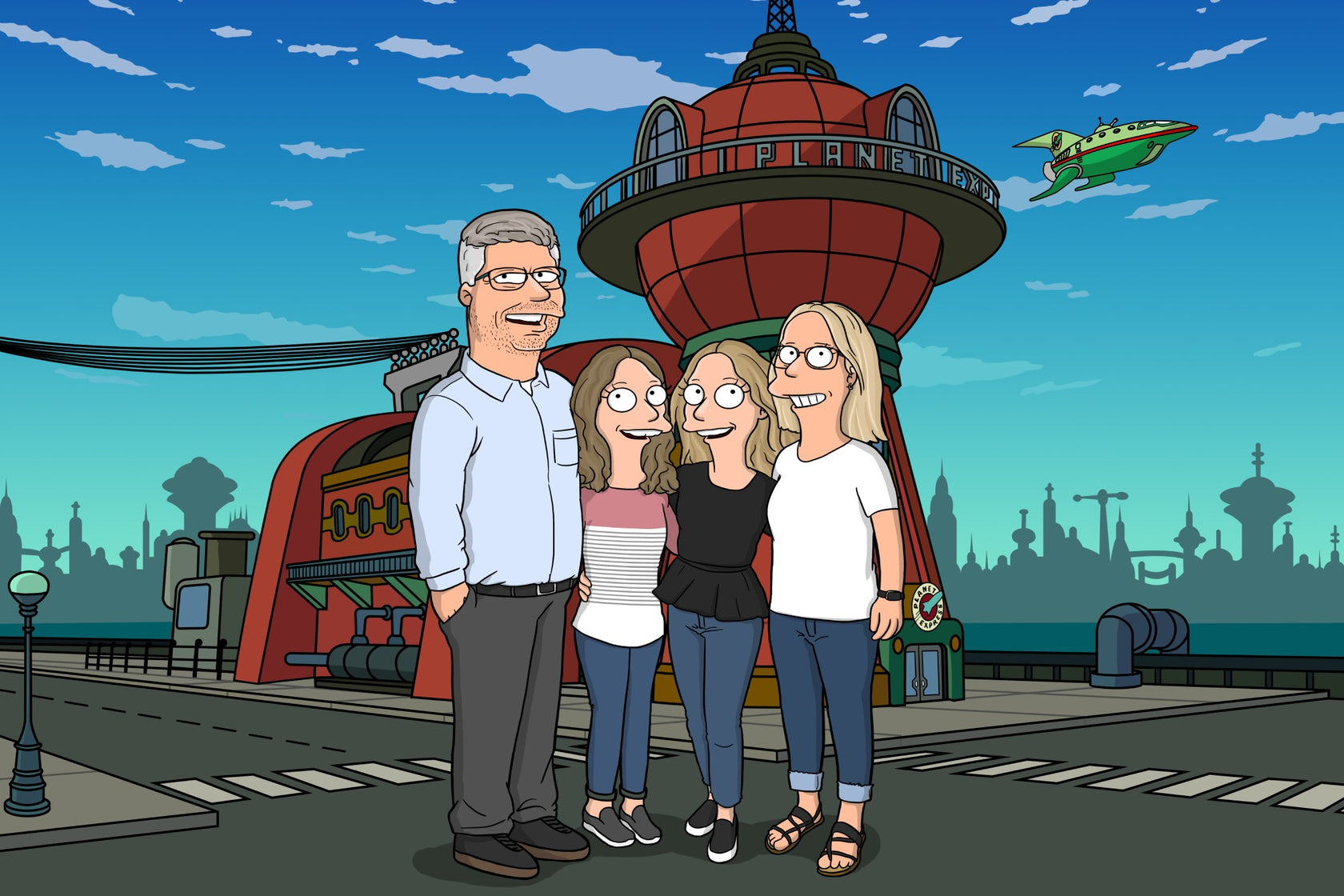 Custom Futurama Portrait | Make Me Cartoons