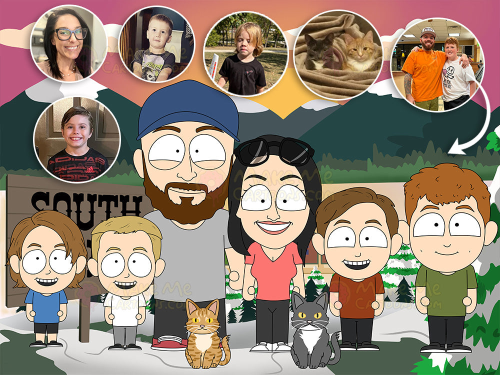 South Park Custom Drawing | Make Me Cartoons