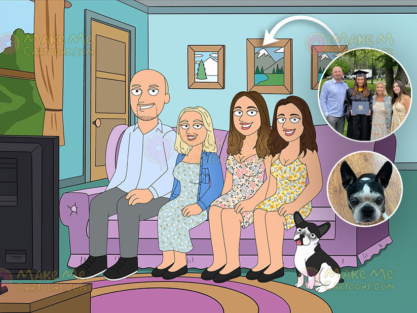 'Family Guy' Custom Drawing | Personalised Family Guy Drawing
