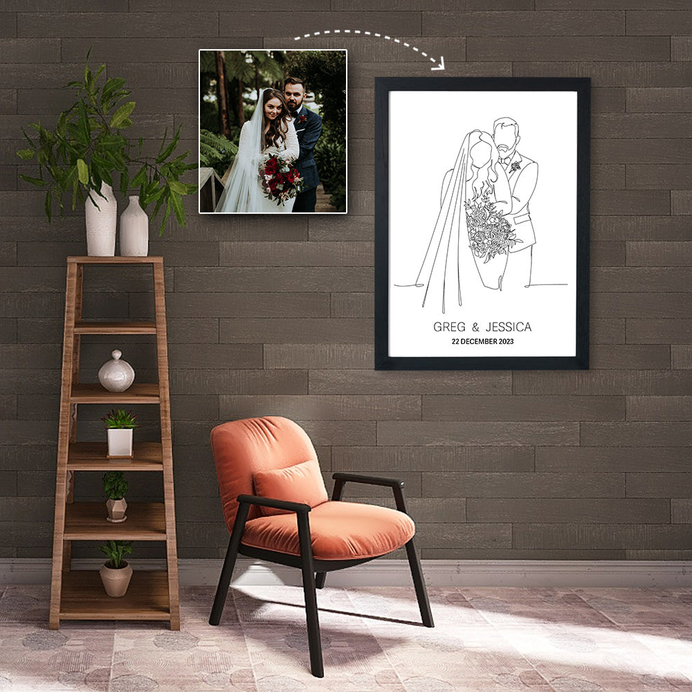 Custom One Line Art | Make Me Cartoons