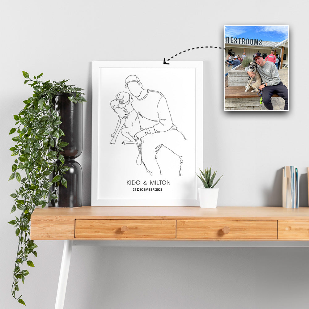 Custom One Line Art | Make Me Cartoons