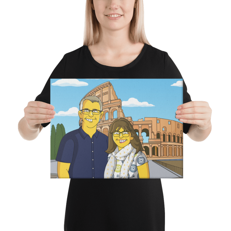 Horizontal Canvas | Make Me Cartoons